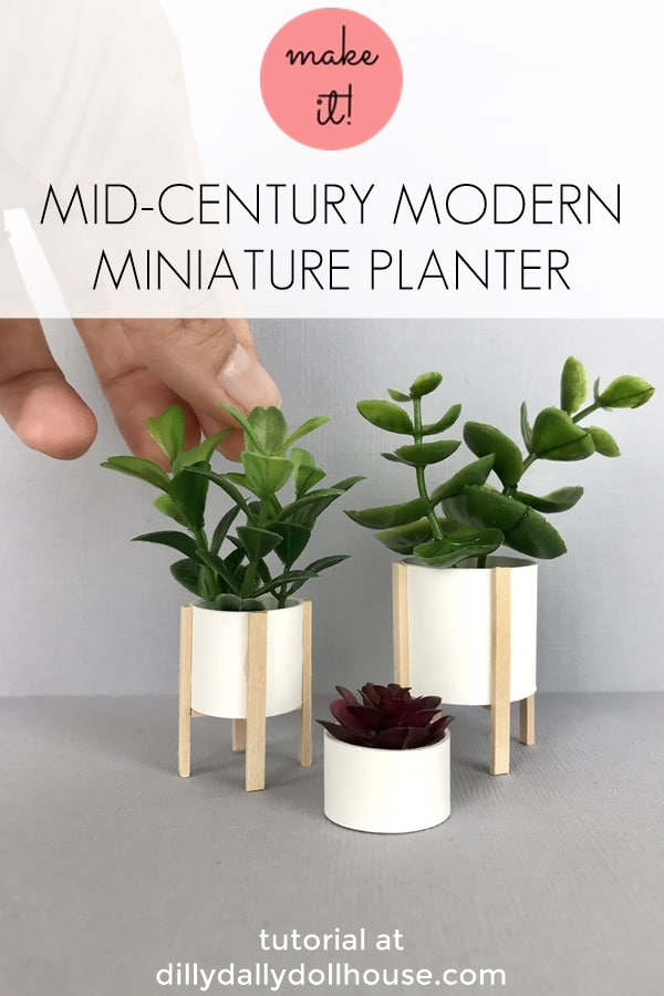 Easy Modern Miniature Planter (Tutorial - Beginner Project) - dilly ...