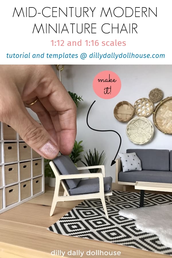 Modern Dollhouse Chair - Tutorial and Templates for 1:12 and 1:16 ...